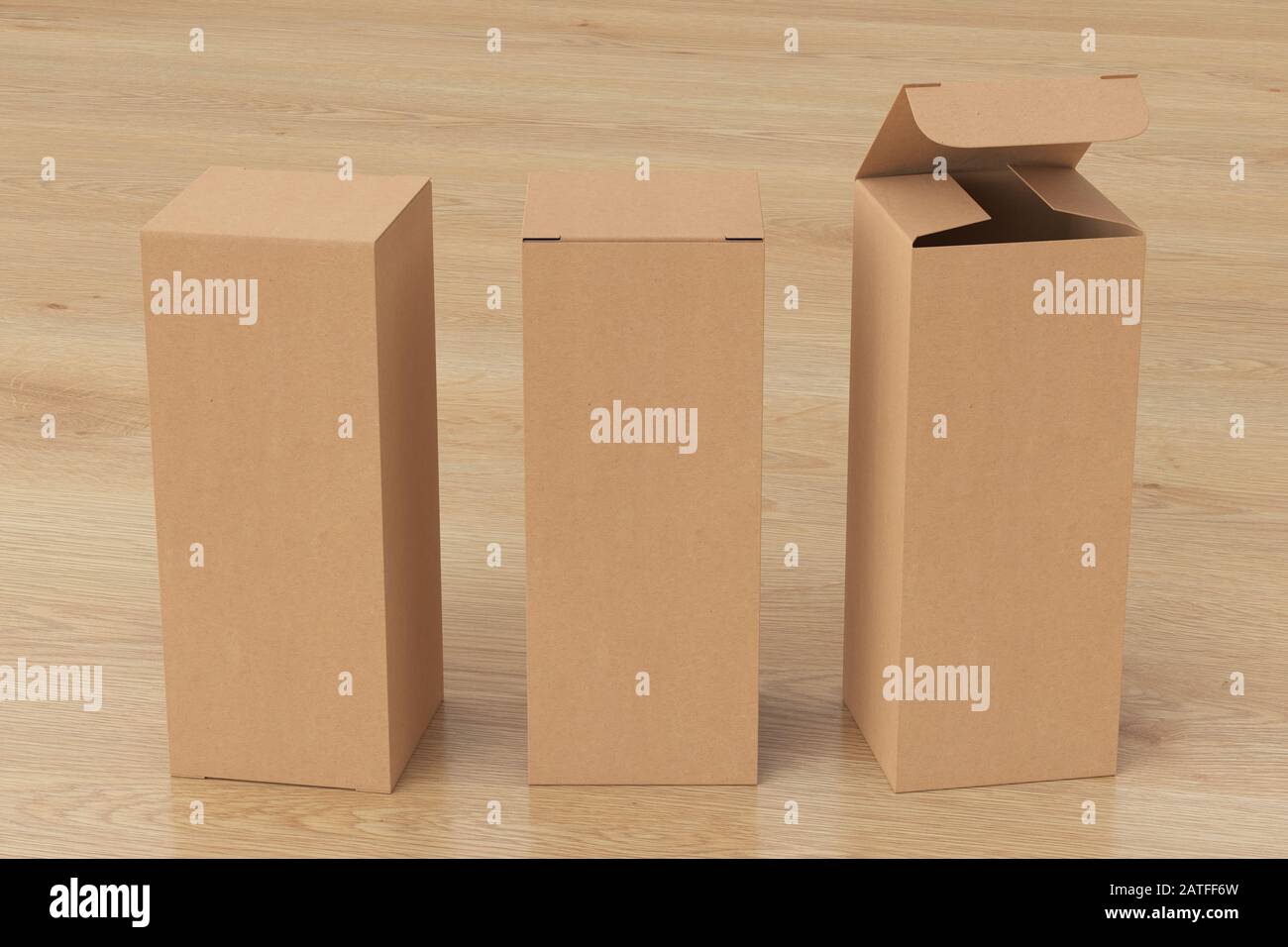 Boîte cadeau en carton vierge haute et mince avec couvercle à rabat ...