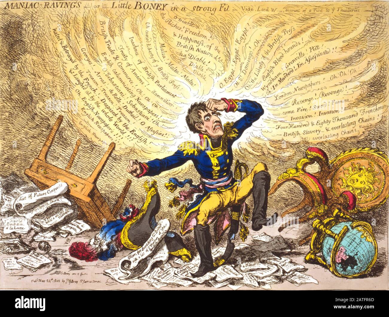 Cartoon illustration napoleon bonaparte Banque de photographies et d ...