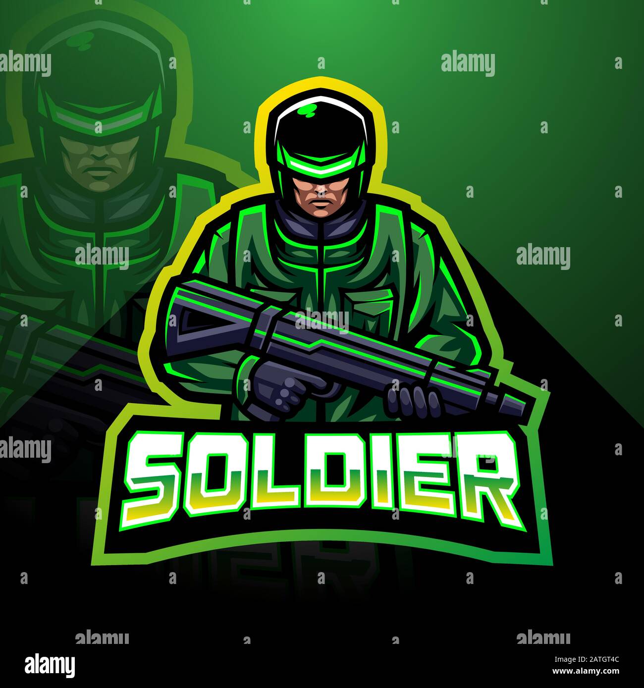 Soldat avec fusil de chasse Banque d'images vectorielles - Page 2 - Alamy