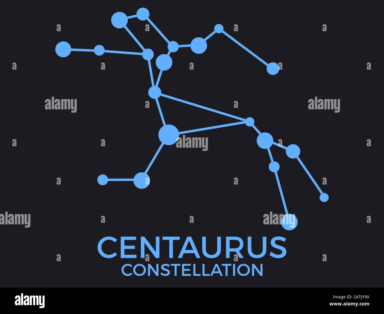 Constellation du centaure Banque d'images vectorielles - Alamy