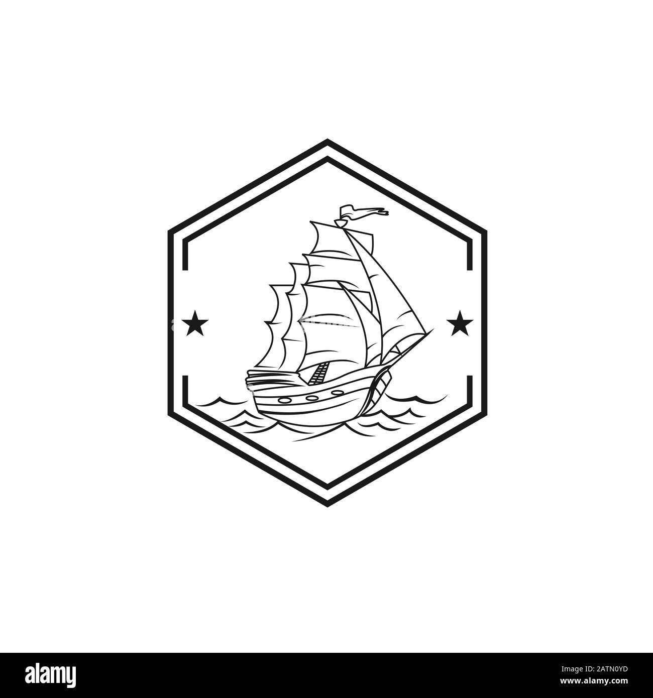Icône bateau à voile symbole bateau à voile moderne et tendance pour ...