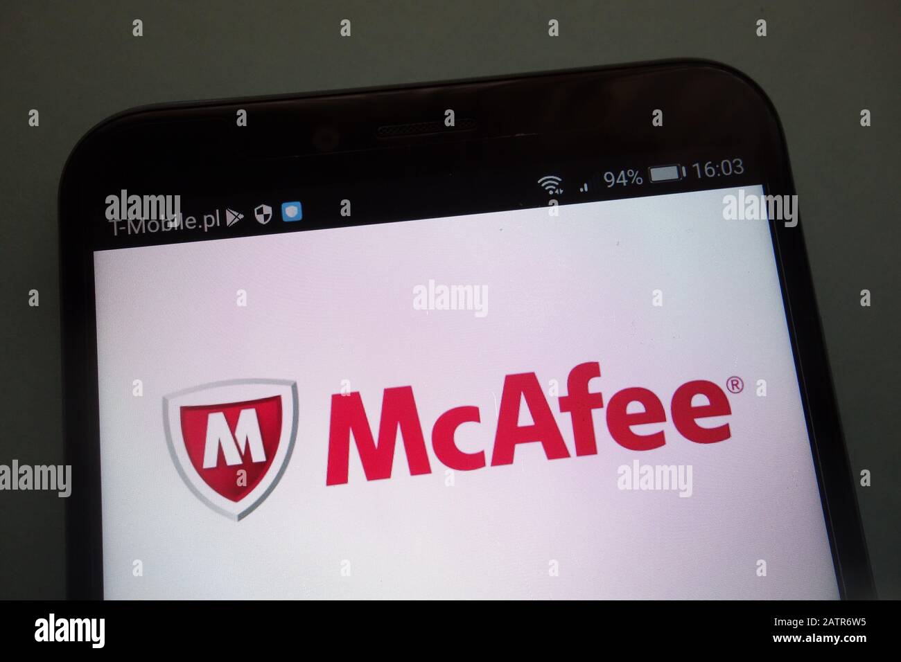Mcafee icône Banque de photographies et d’images à haute résolution - Alamy