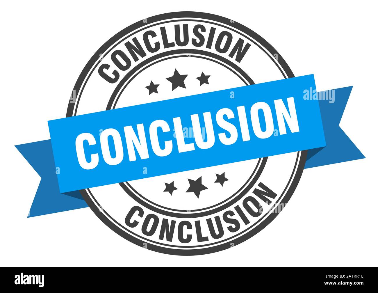 étiquette de conclusion. signe de bande conclusionround. cachet de ...