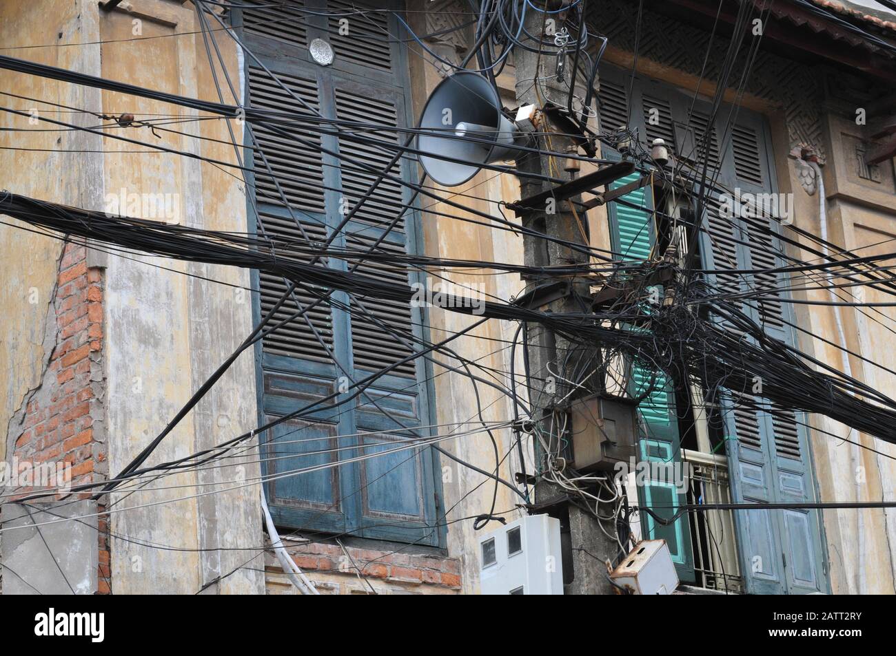 Hanoi vietnam cable cables Banque de photographies et d’images à haute ...