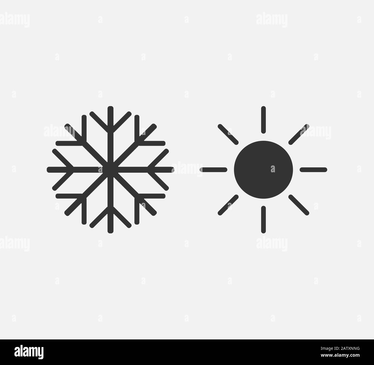 Froid pictogramme Banque d'images noir et blanc - Alamy