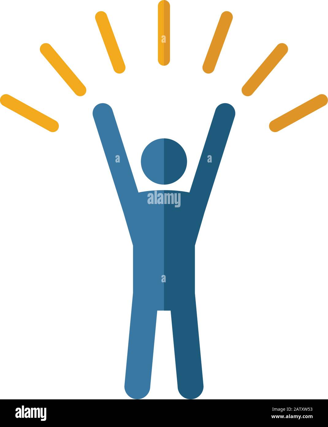 L'icône de la confiance en soi. Élément simple de compétences non ...