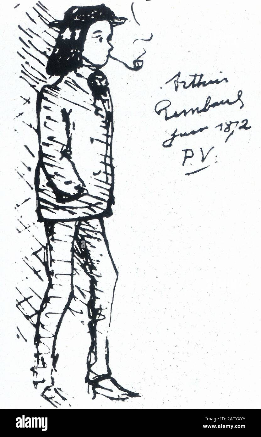 1872 : le poète français simboliste ARTHUR RIMBAUD ( 1854 - 1891 ...