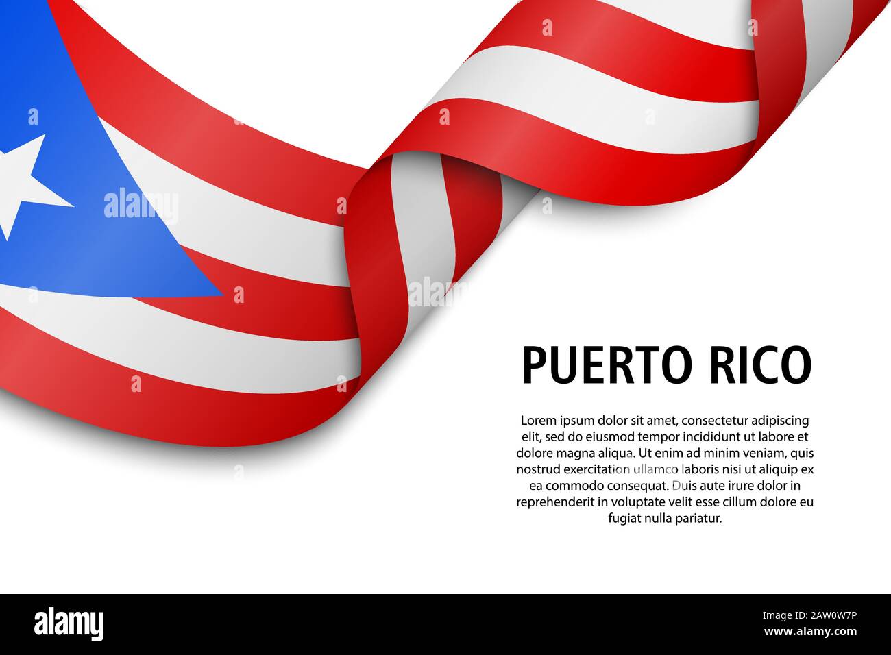 Drapeau de puerto rico Banque de photographies et d’images à haute ...