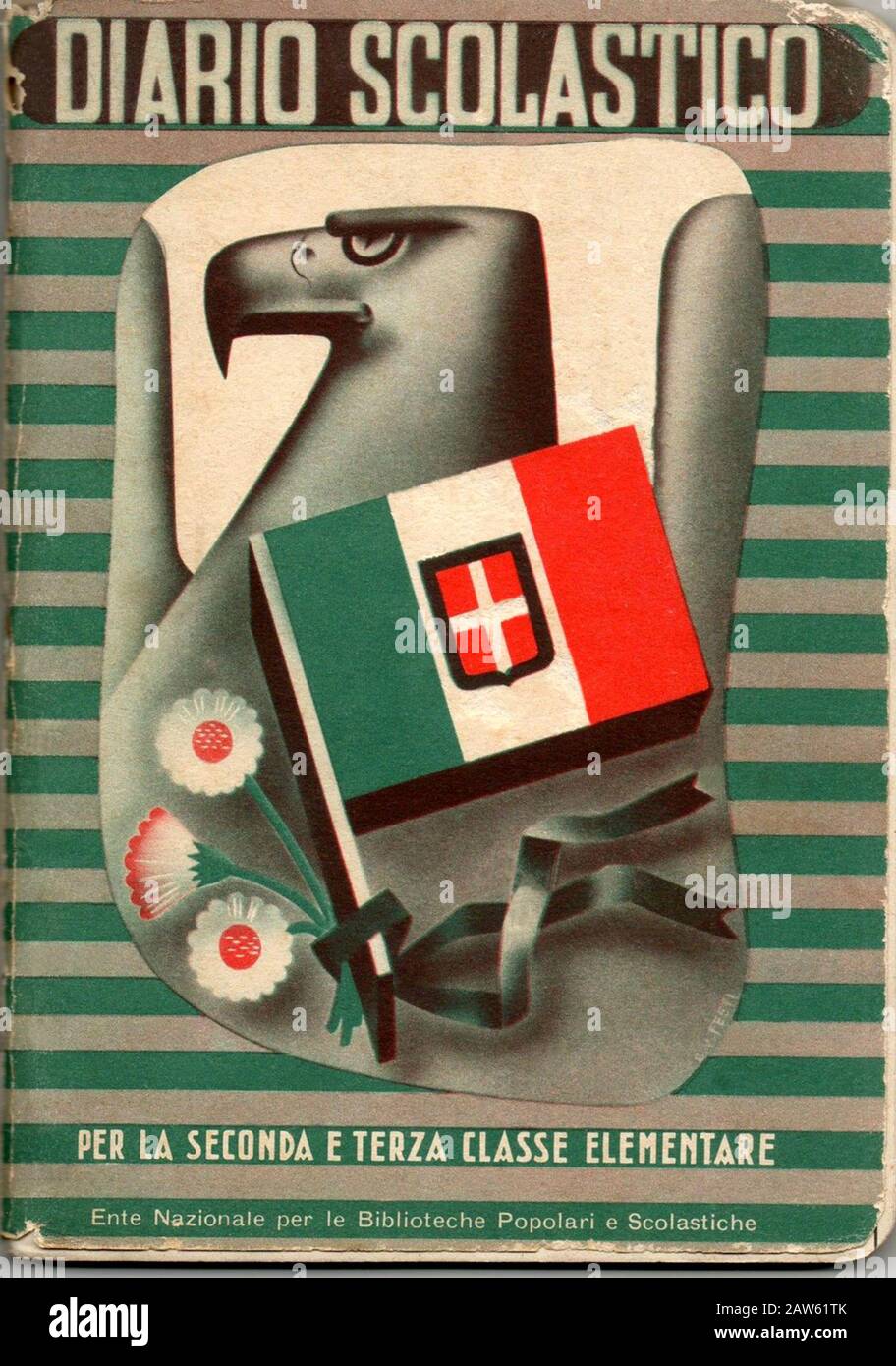 1941 et 1942 , ROMA , ITALIE : le journal FASCISTE de l'école italienne ...