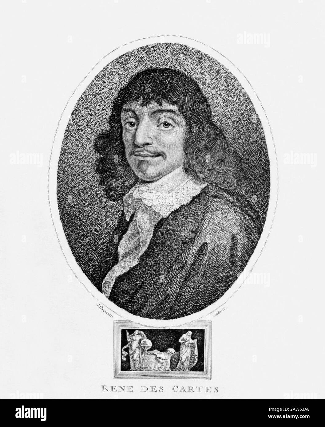 Le célèbre philosophe français, mathématicien et scientifique René ...