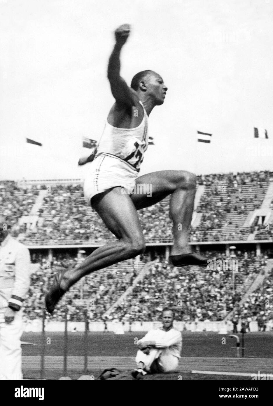 Jesse owens berlin Banque d'images noir et blanc - Alamy