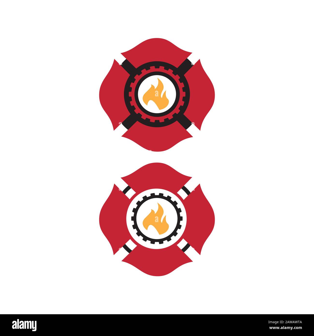 Fire Department Logo Banque d'images vectorielles - Alamy