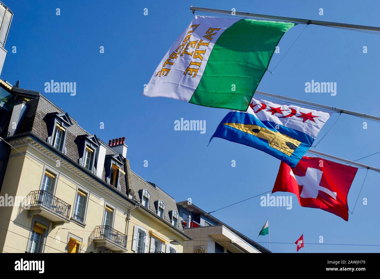 Drapeau vaud Banque de photographies et d’images à haute résolution - Alamy