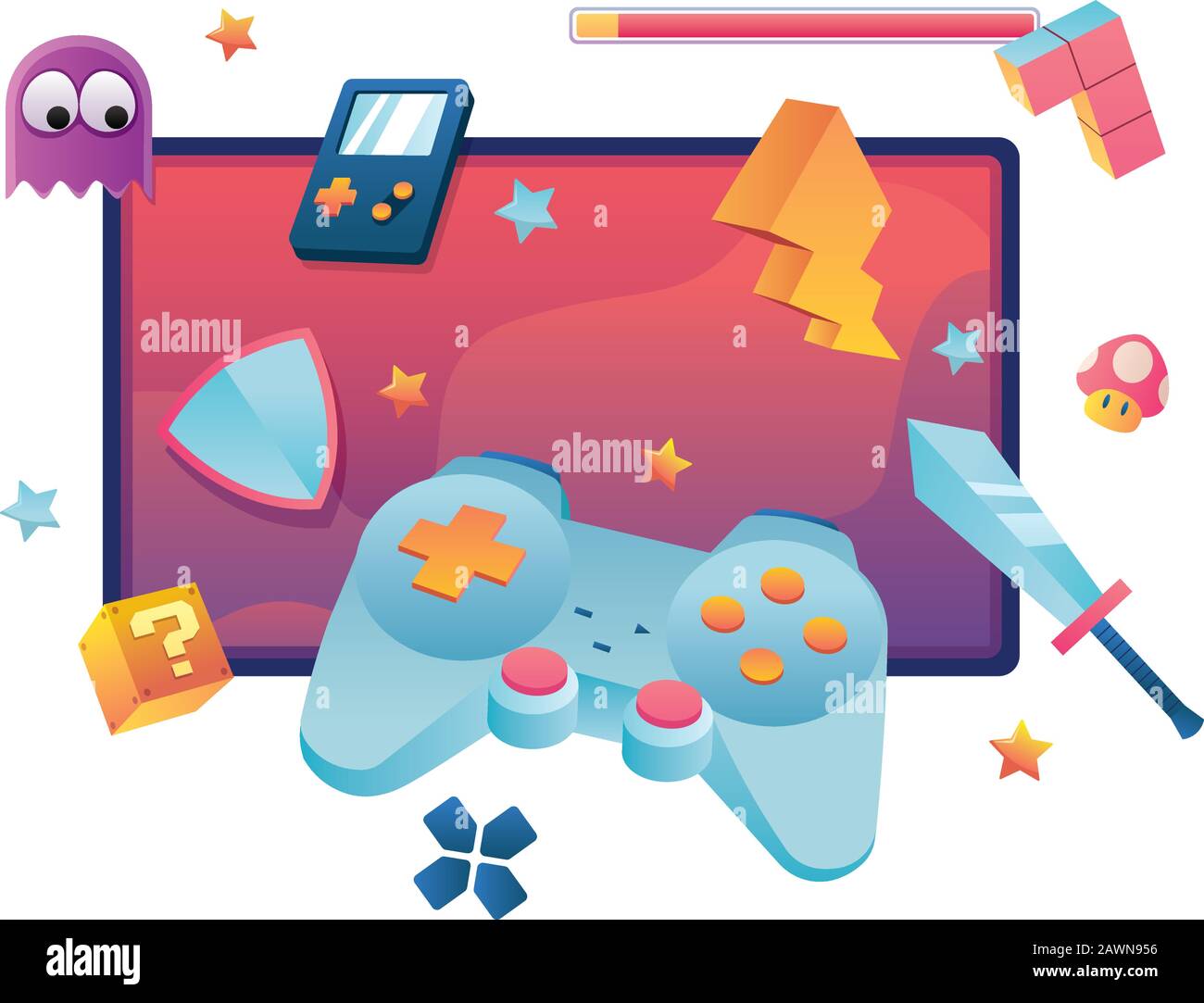 Jeux vidéos Banque d'images vectorielles - Alamy