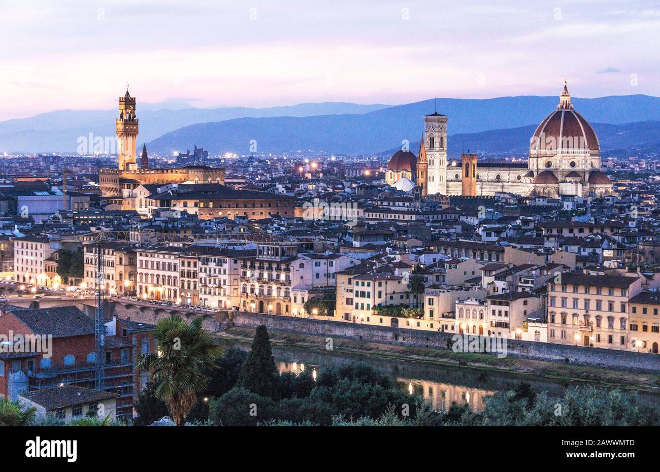 Italie.la ville de Florence (Firenze). Photo De Piazzale Michelangelo ...