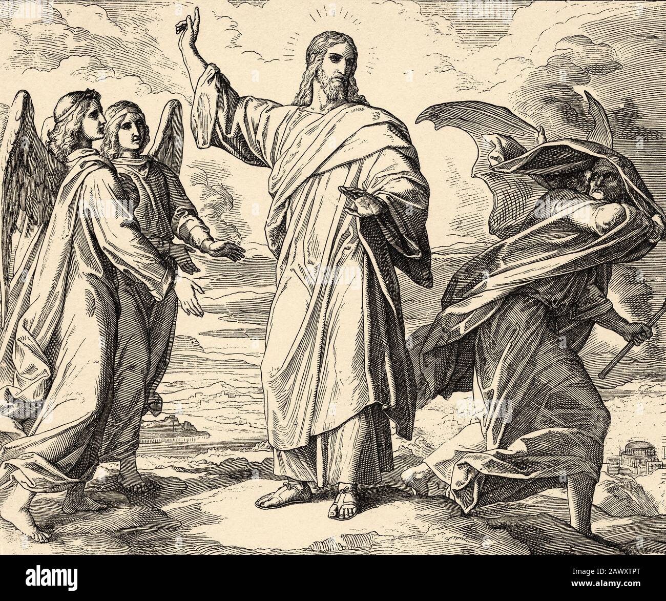 La tentation de jésus dans le desert Banque de photographies et d ...