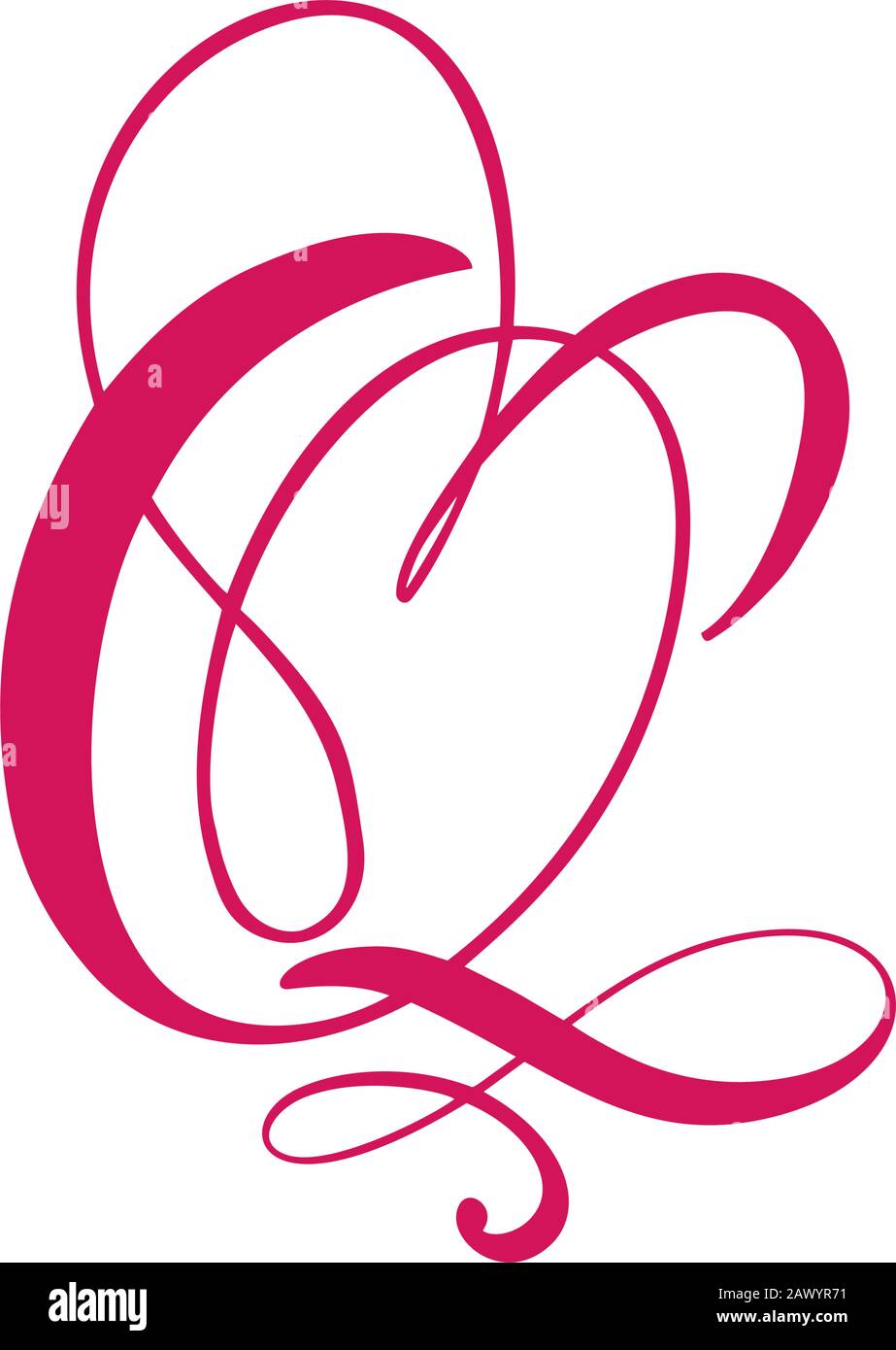 Logo coeur qq Banque de photographies et d’images à haute résolution ...