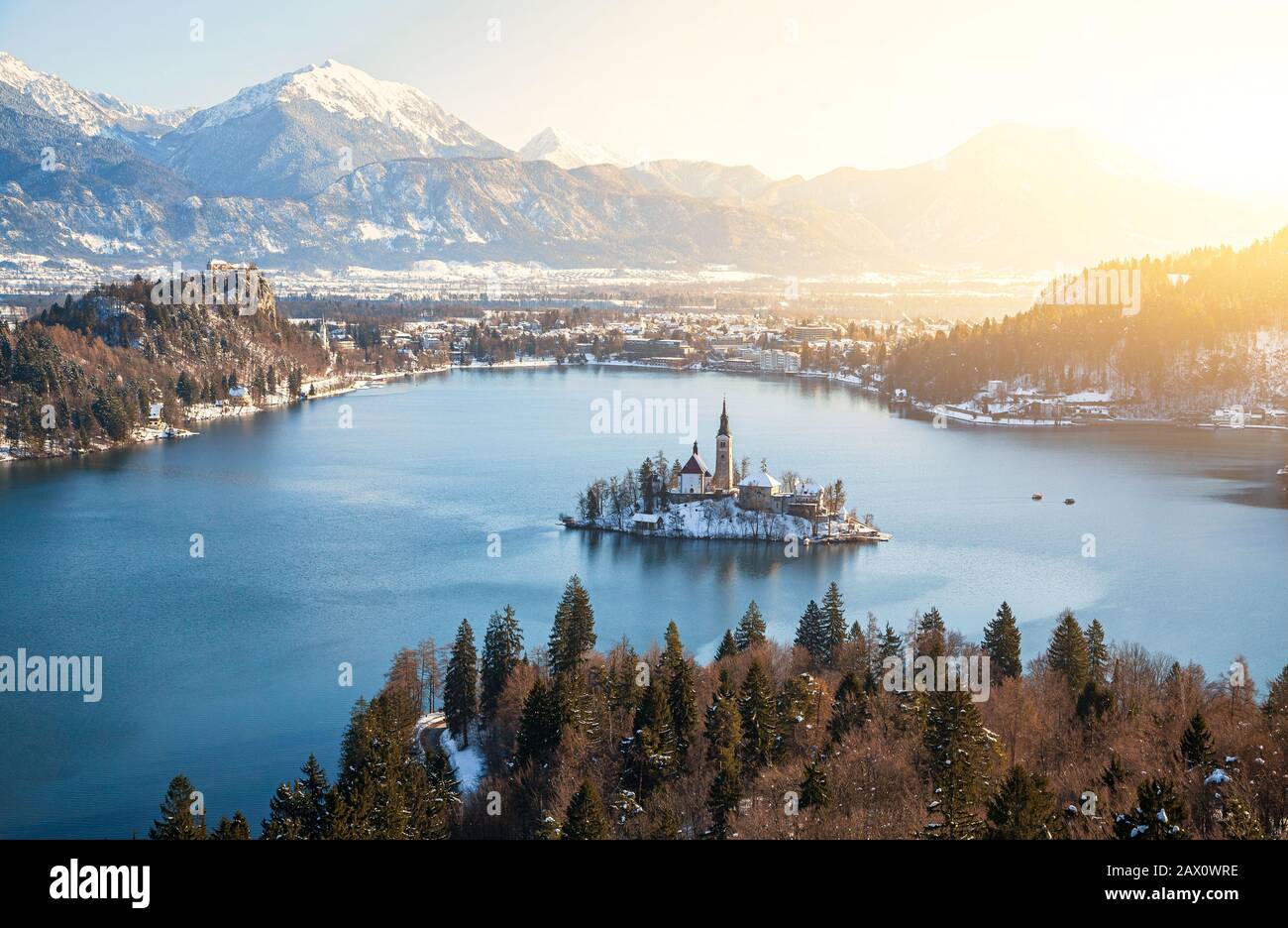 Lac de bled hiver Banque de photographies et d’images à haute ...