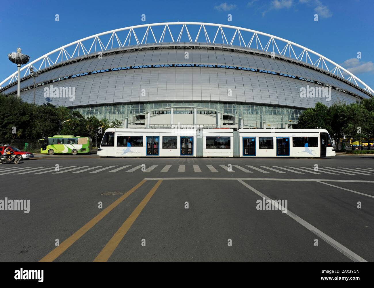 Le système de tramway moderne de Shenyang a été ouvert en août 2013 ...