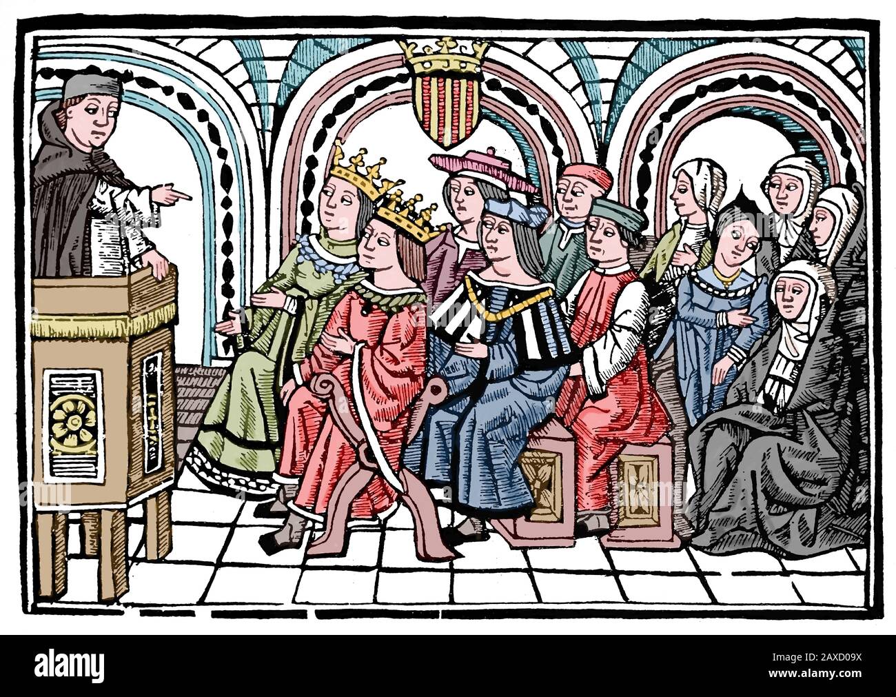 Moine dominicain siecle Banque d'images détourées - Alamy