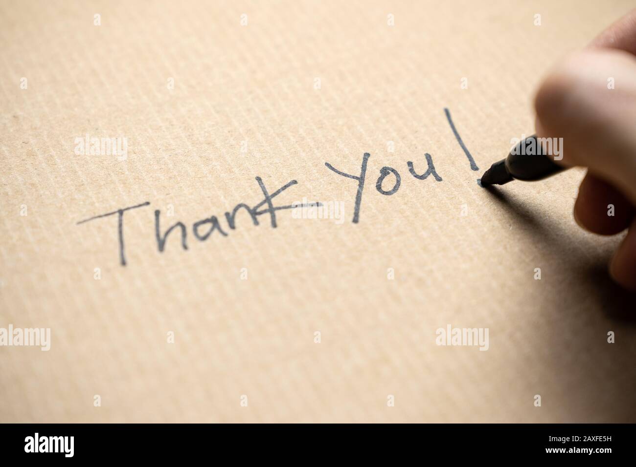 Thank you card writing Banque de photographies et d’images à haute ...