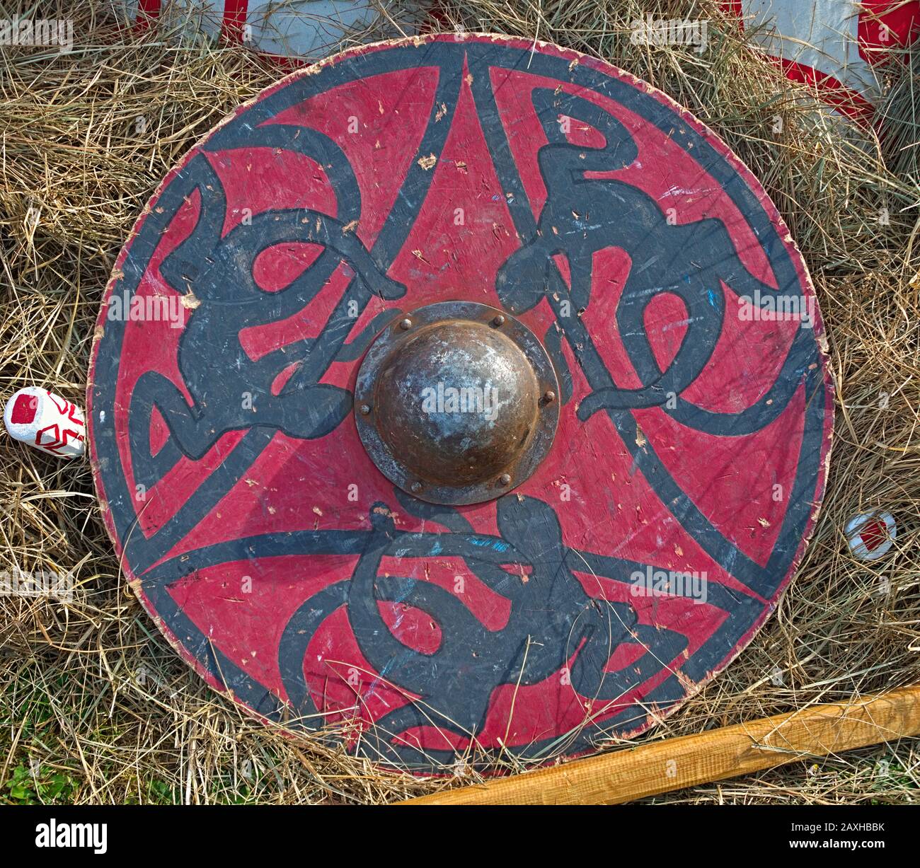 Bouclier rond médieval en bois Banque de photographies et d’images à ...