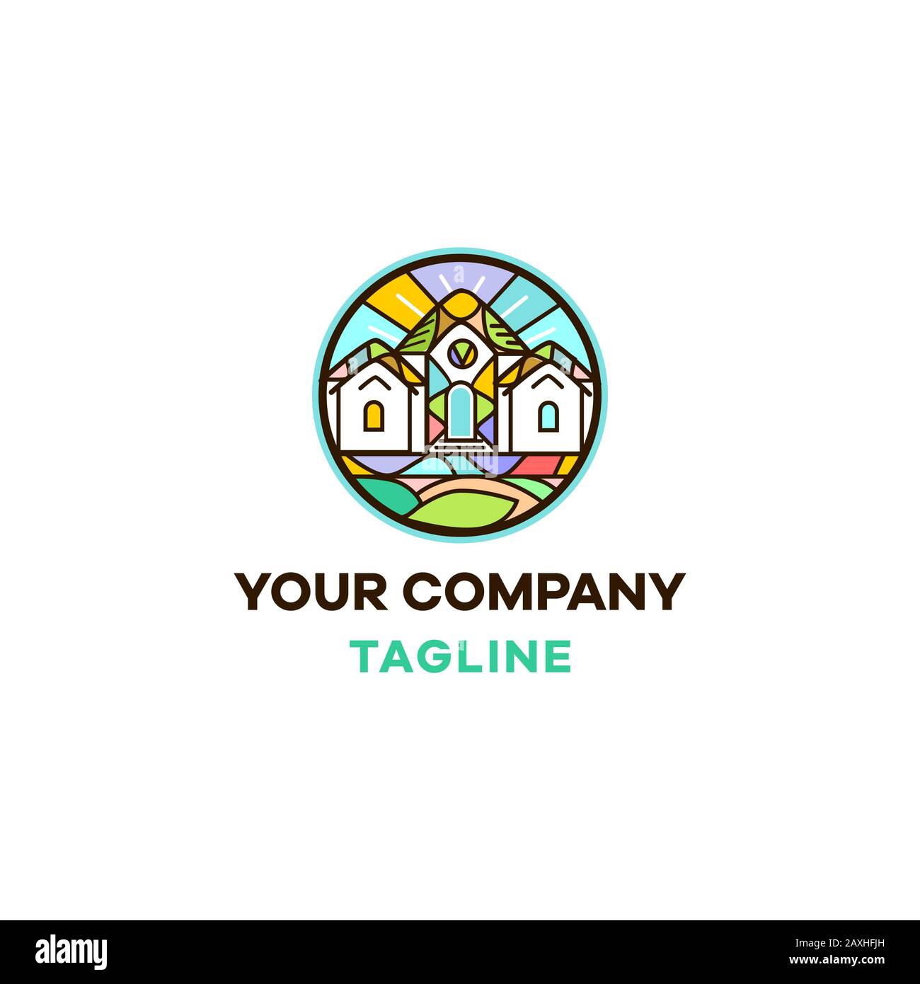 Logo vitrail Banque de photographies et d’images à haute résolution - Alamy