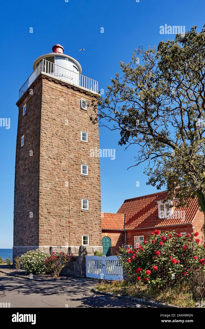 Lighthouse of svaneke on bornholm Banque de photographies et d’images à ...