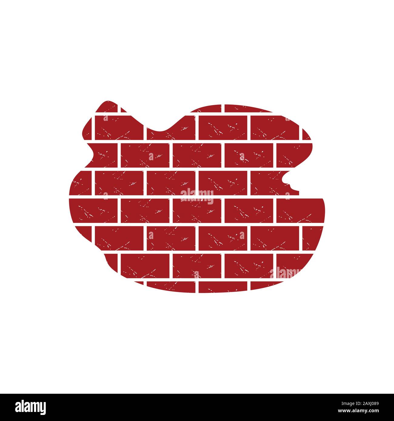 Idées de logo en brique rouge. Logo inspiration. Illustration Du ...