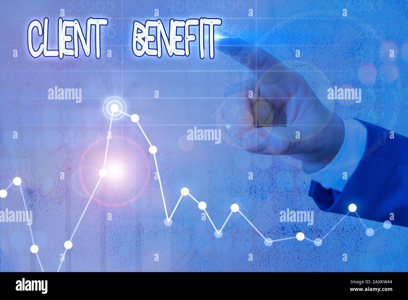 Texte écrit avantage client. Photo d'entreprise présentant La valeur ...