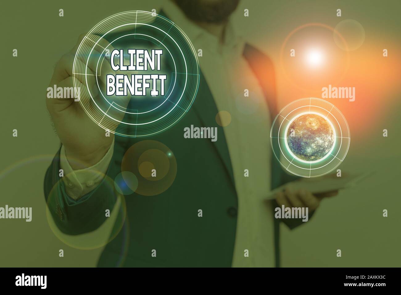 Avantages Client Pour L'Écriture Manuscrite. Photo conceptuelle la ...