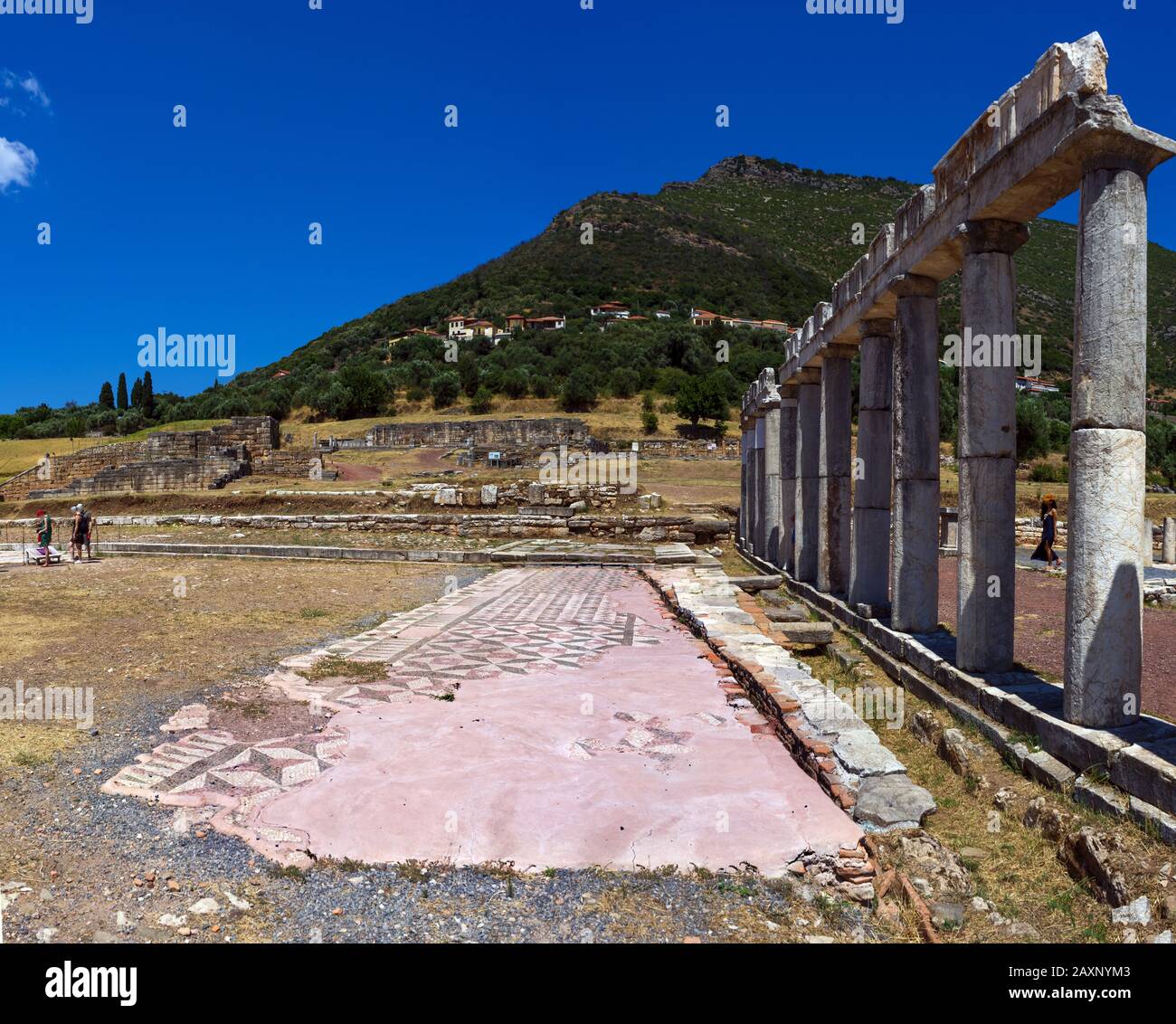 Grèce Antique. Site Archéologique De L'Ancien Messène. Complexe ...
