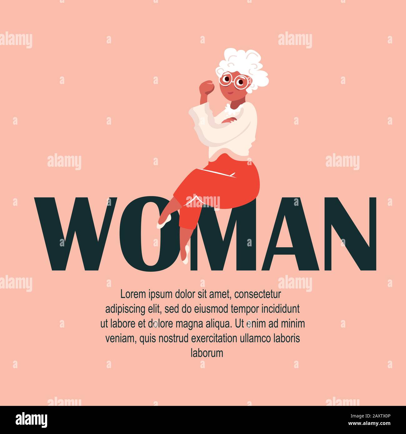 Vieille Dame Banque d'images vectorielles - Alamy