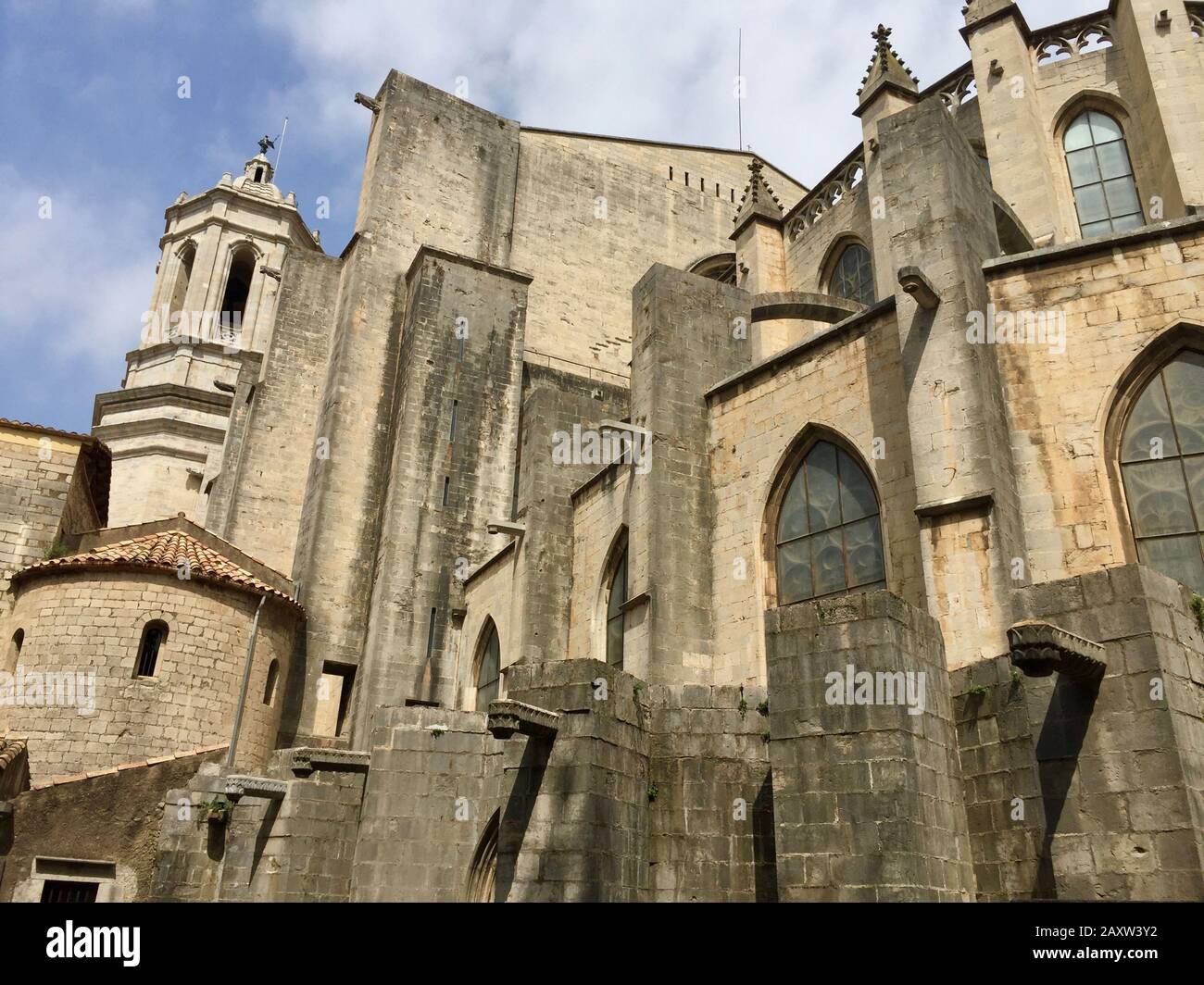 La cathédrale de Gérone, Espagne (la cathédrale Saint-Marie Photo Stock ...