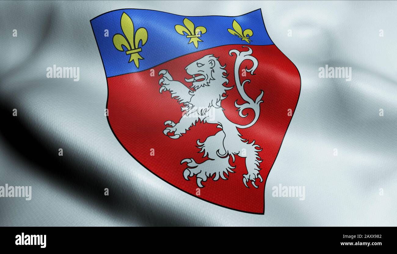 Drapeau de la ville de lyon Banque de photographies et d’images à haute ...