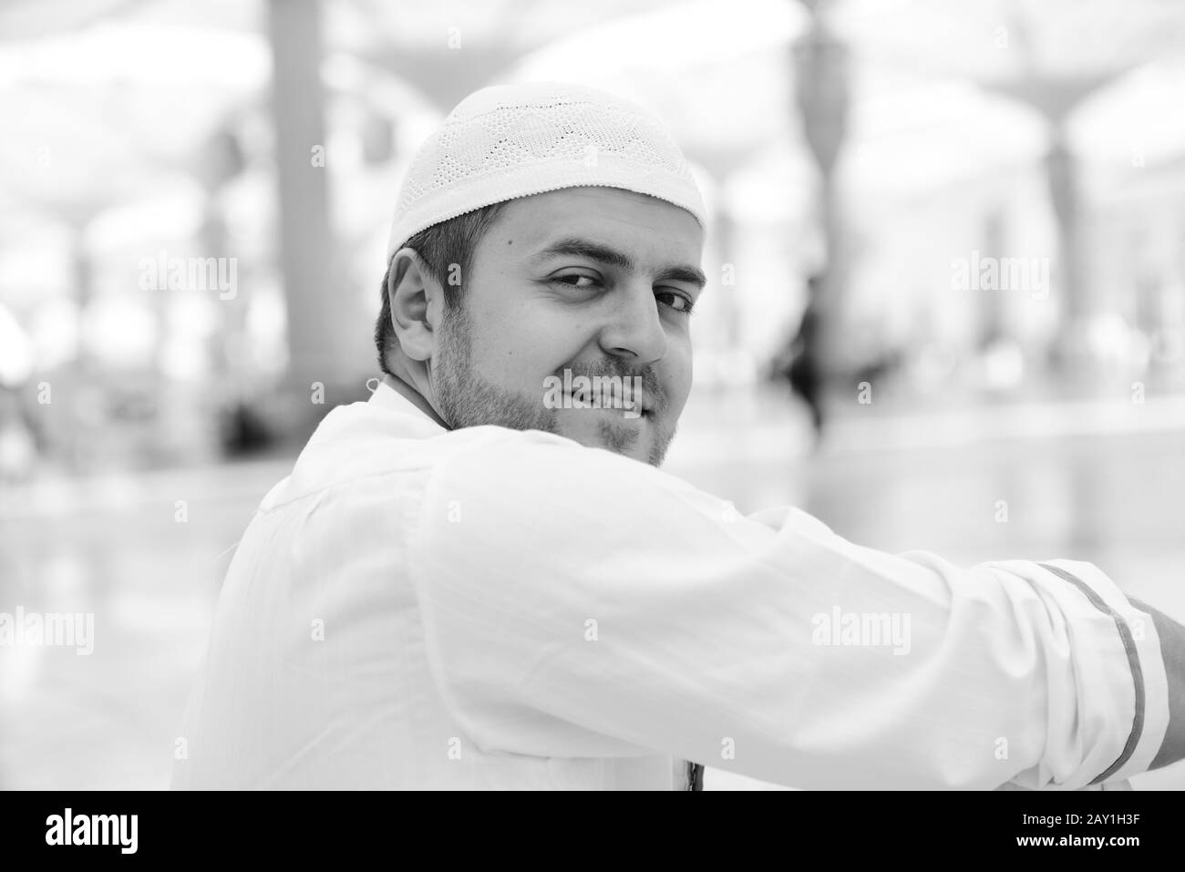 Chapelet musulman Banque d'images noir et blanc - Alamy