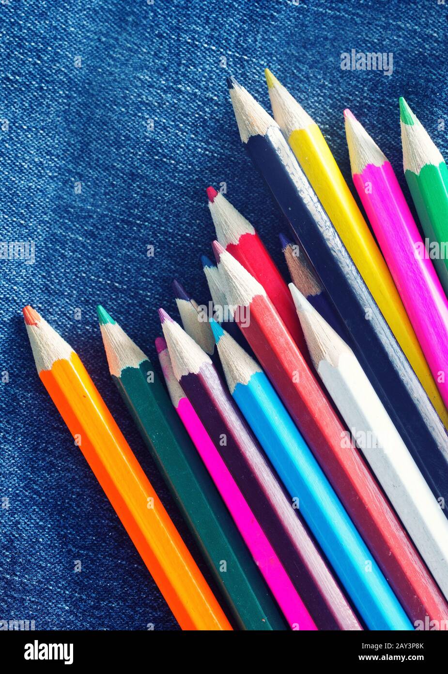 Color palette blue denim jeans Banque de photographies et d’images à ...