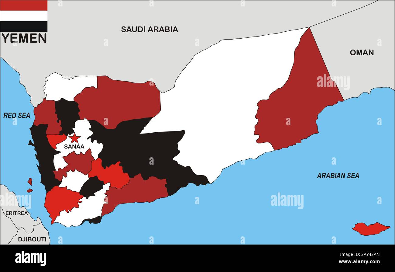 Yemen map Banque de photographies et d’images à haute résolution - Alamy