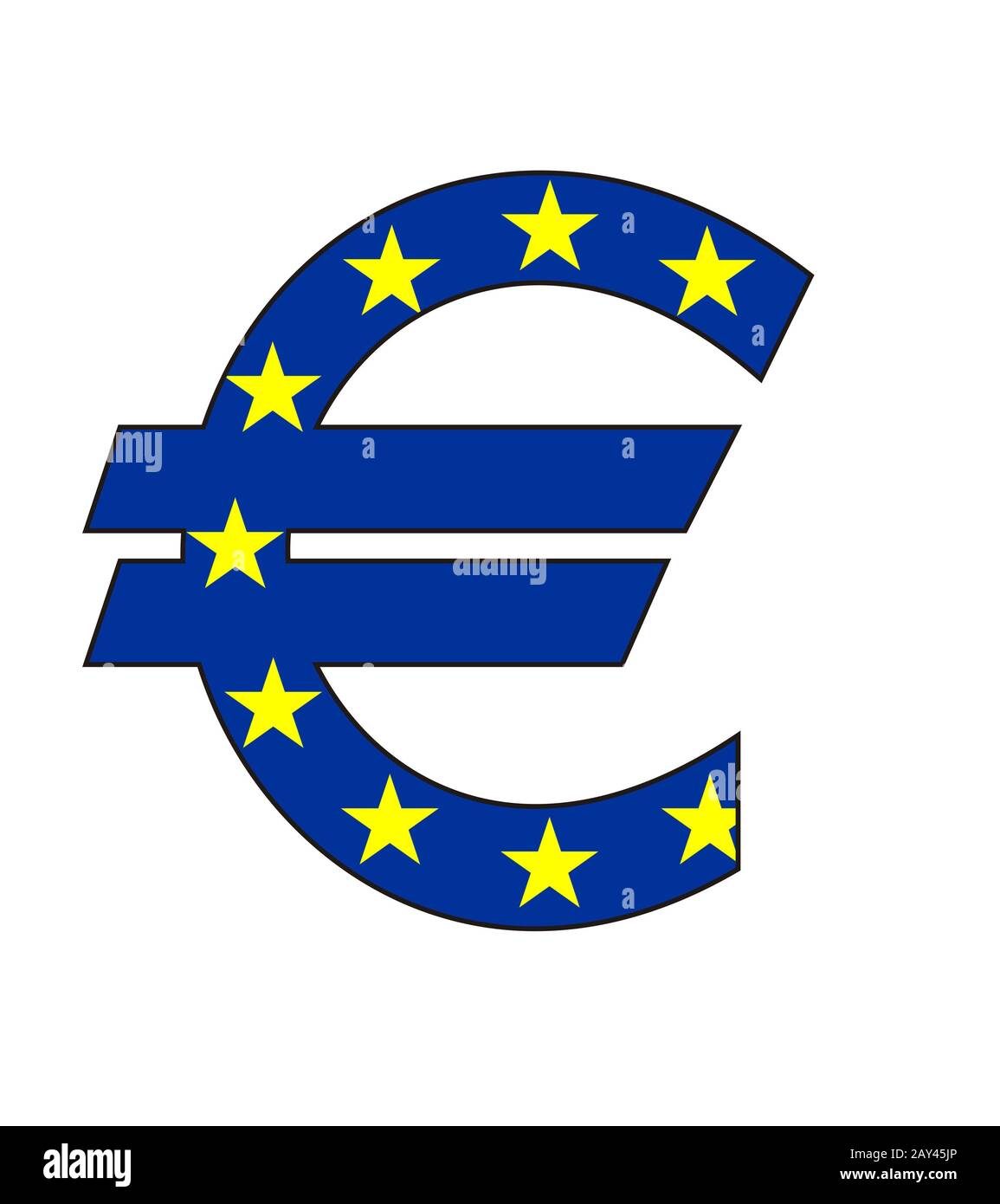 Symbole de l'euro Banque d'images détourées - Alamy