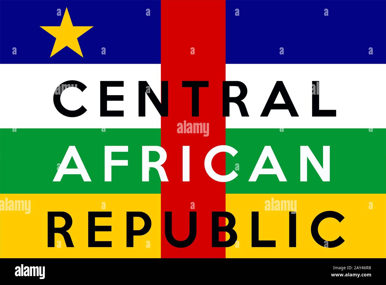Drapeau de la république centrafricaine Banque de photographies et d ...