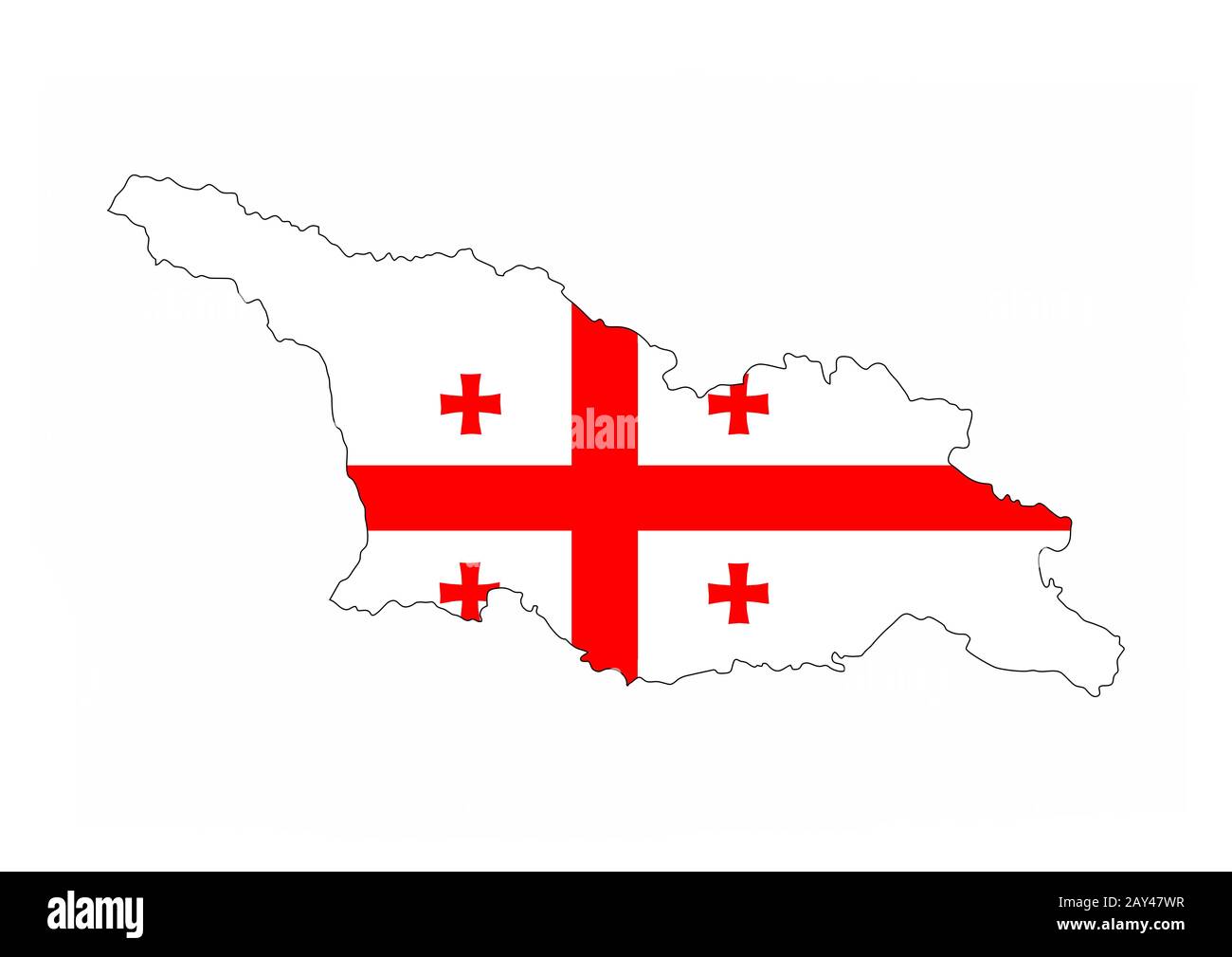 carte du drapeau de géorgie Photo Stock - Alamy