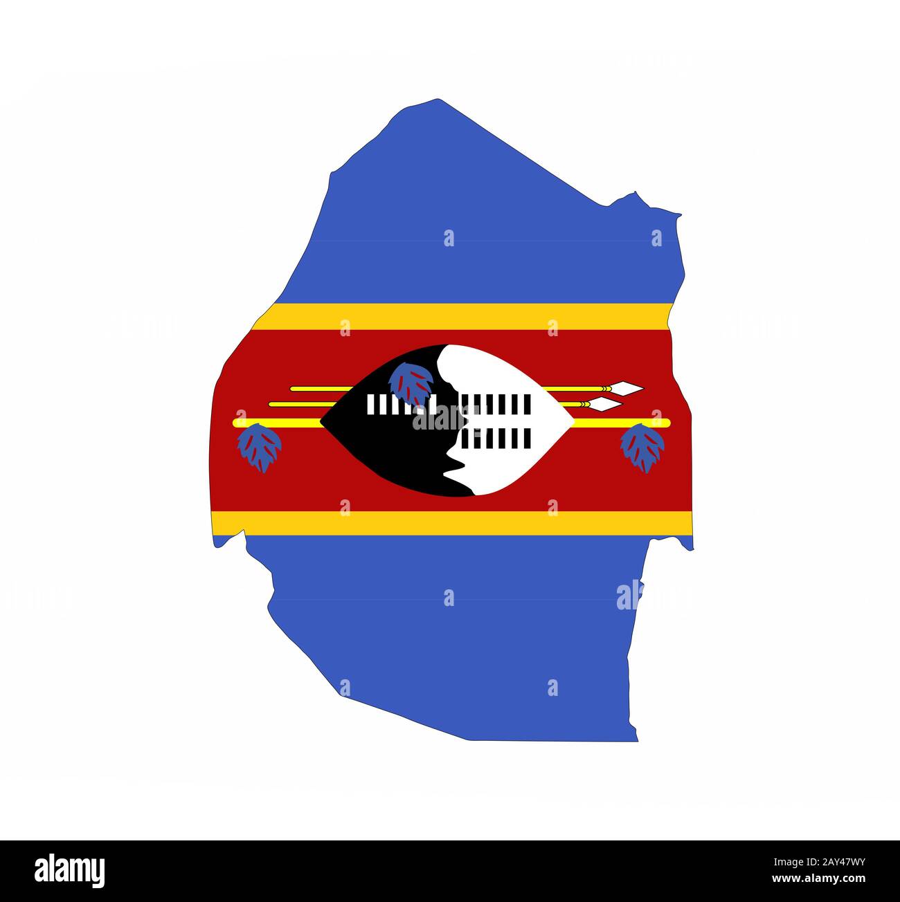 carte du drapeau du swaziland Photo Stock - Alamy