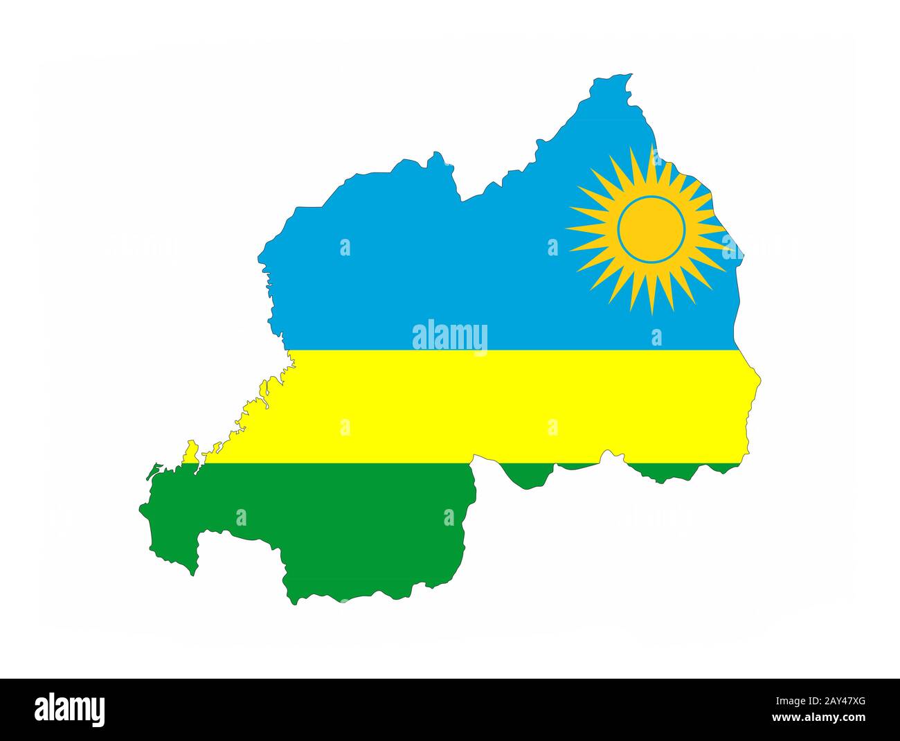 Drapeau rwanda Banque de photographies et d’images à haute résolution ...