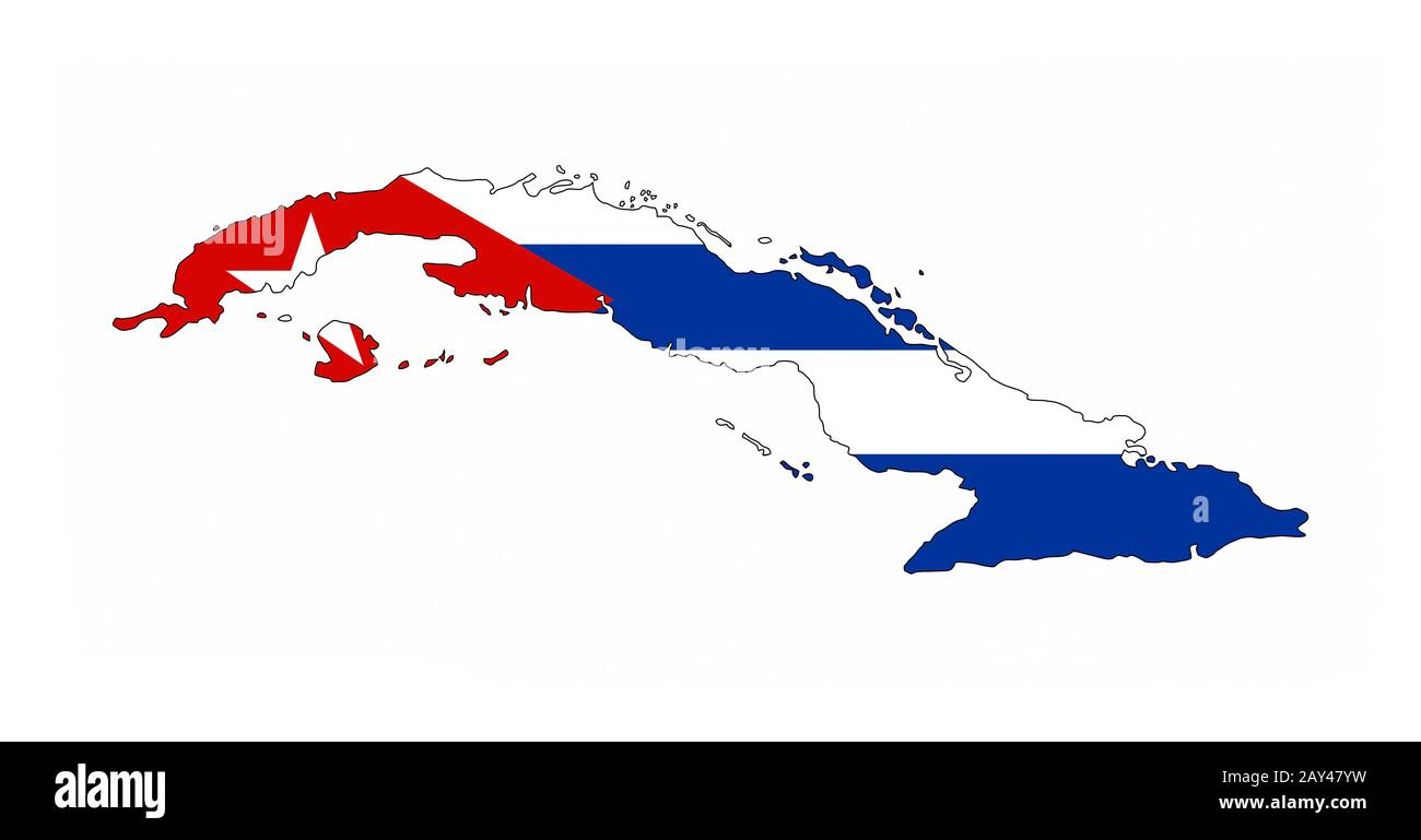 carte du drapeau de cuba Photo Stock - Alamy