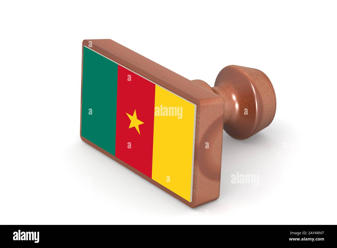 Drapeau en bois cameroun Banque d'images détourées - Alamy
