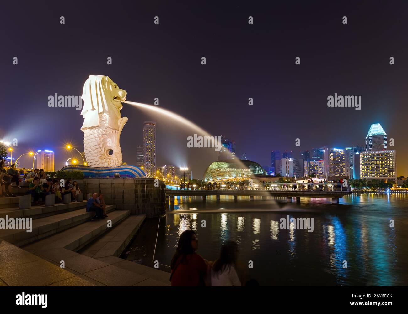 Le parc du monument au merlion Banque de photographies et d’images à ...
