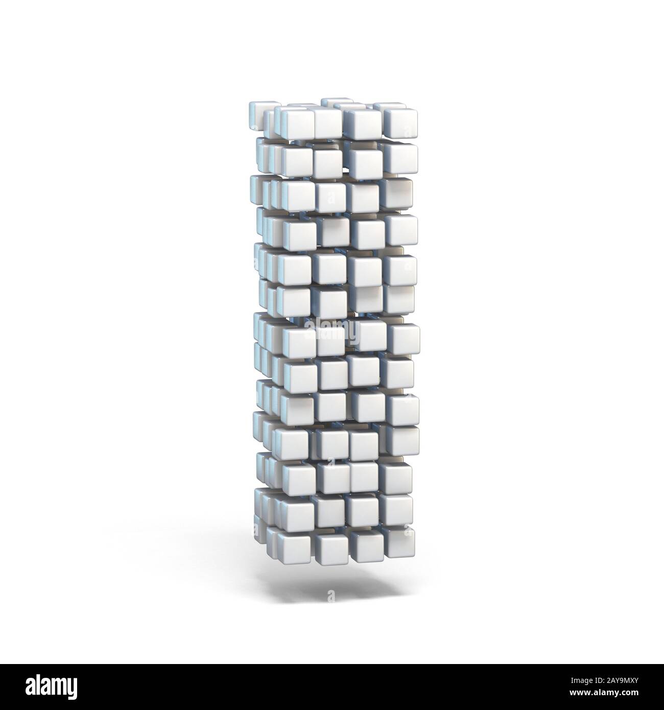 Cubes de l'alphabet police 3d lettre i Banque de photographies et d ...