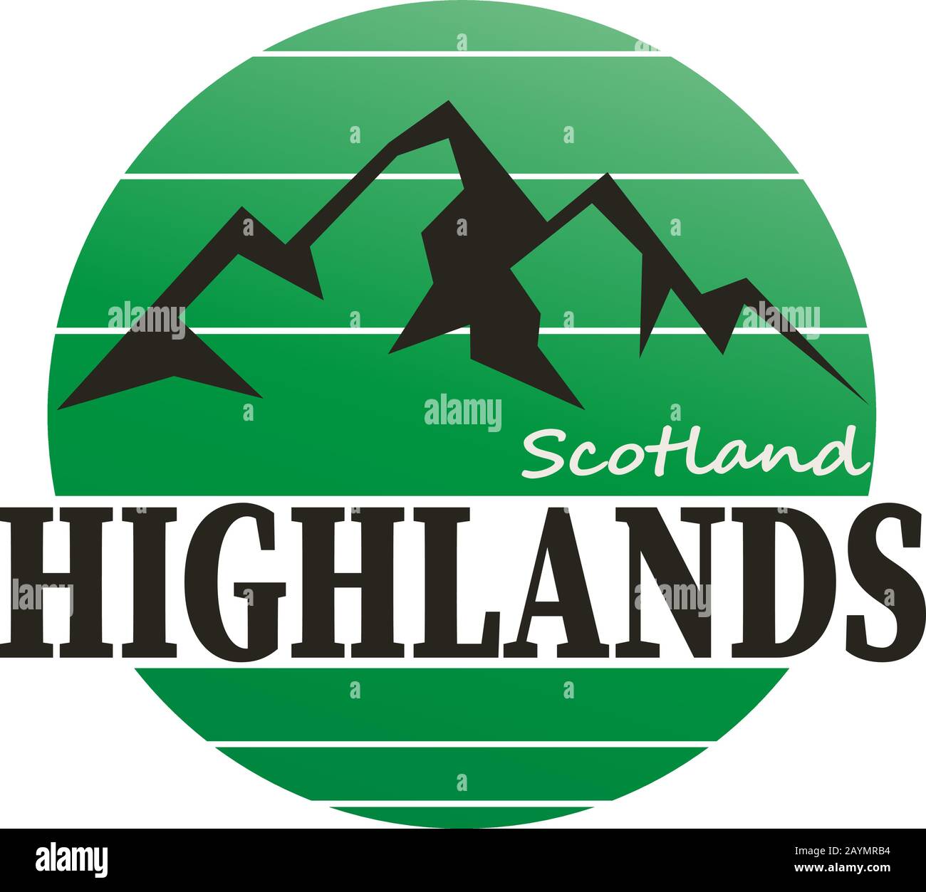 écosse highlands Banque d'images vectorielles - Alamy