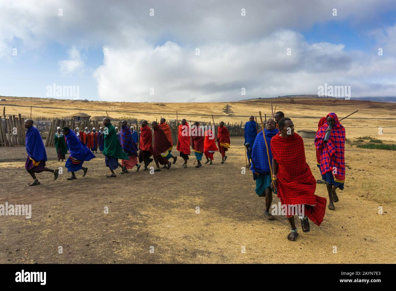 Homme masai en costume traditionnel Banque de photographies et d’images ...
