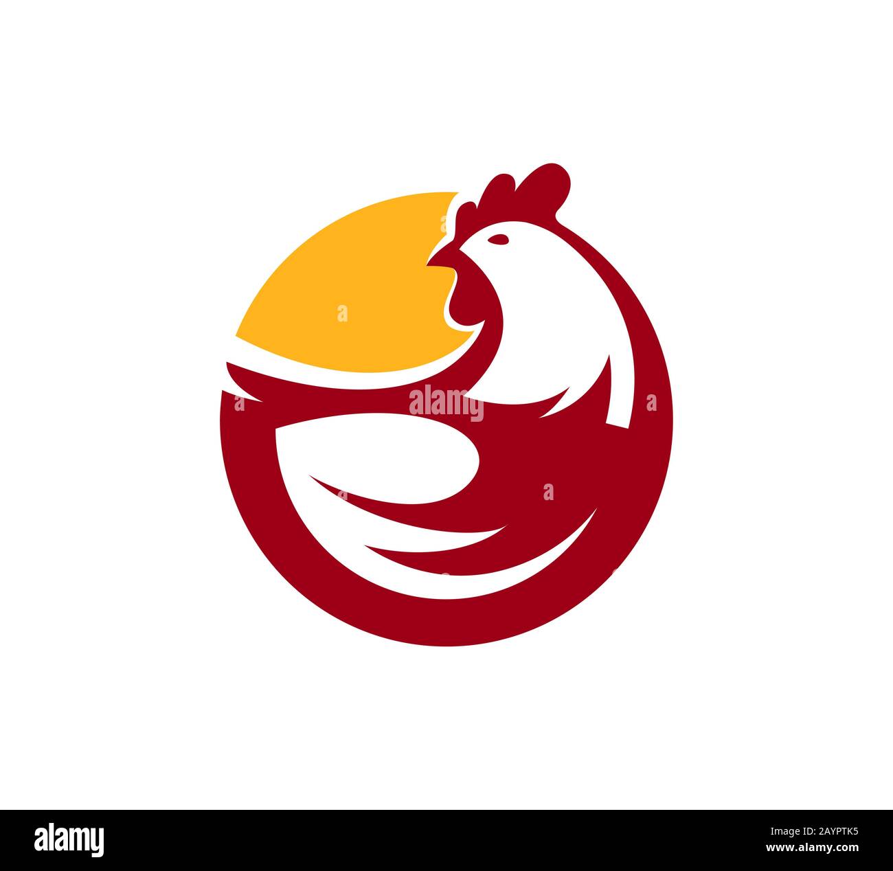 Logo poulet. Symbole animal de ferme ou vecteur d'étiquette Image ...